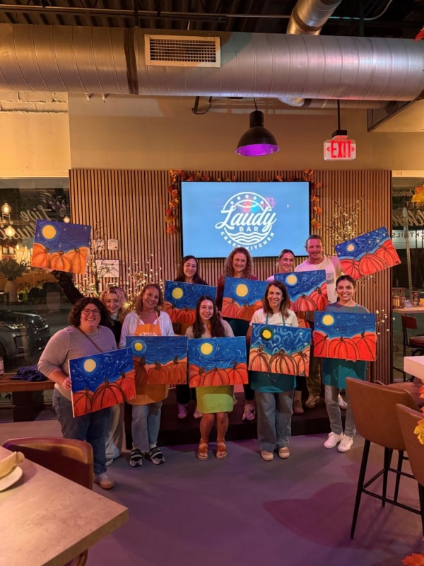 Naples Bachelorette Painting Party - Wine and Canvas - Florida