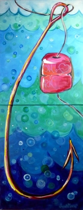 Cape Coral Sip and Paint - Hook Line and Sinker - Wine and Canvas - Florida
