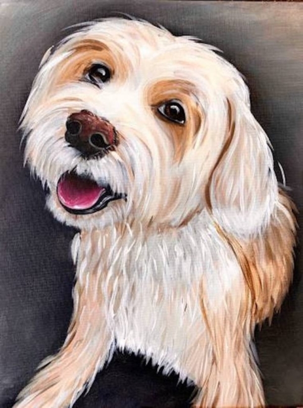 Paint your Pet - Photos Due 8/14 - STR - Wine and Canvas - Michigan