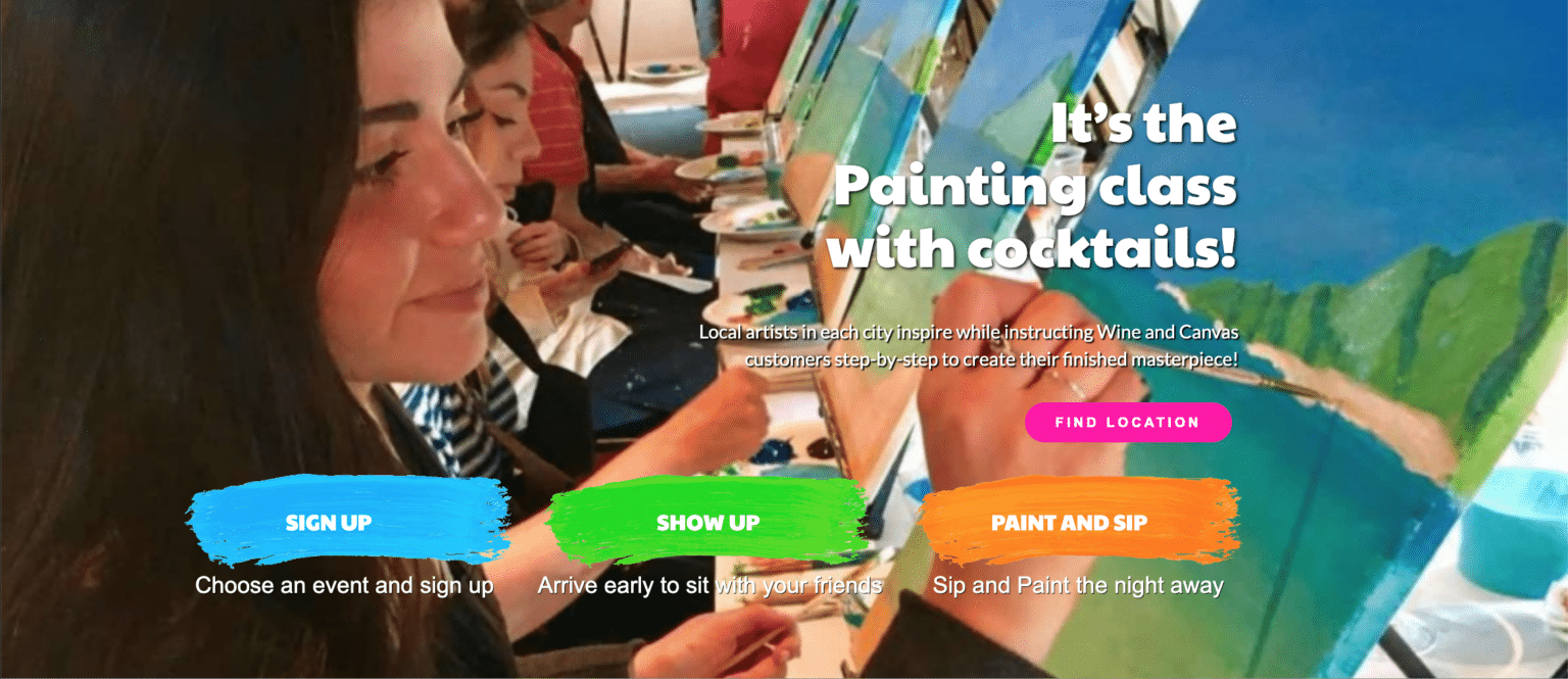 Wine and Canvas - The Premier Paint and Sip Paint Party - Wine & Canvas